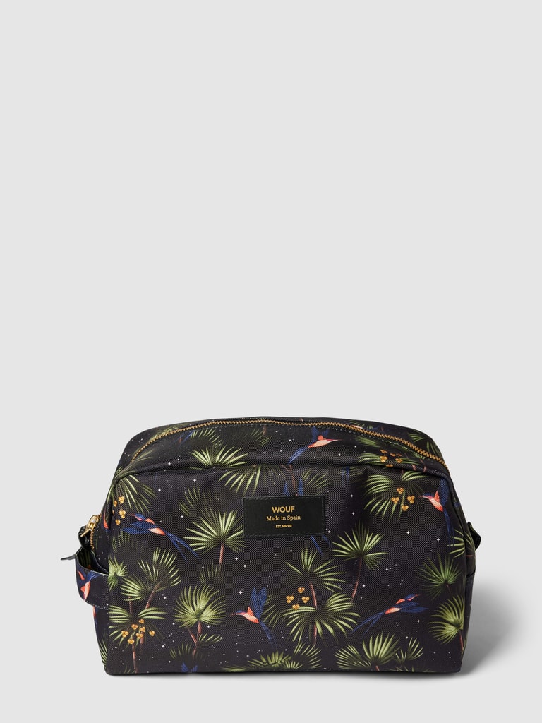 WOUF Make-uptasje met all-over motief, model 'Paradise' in marineblauw ...