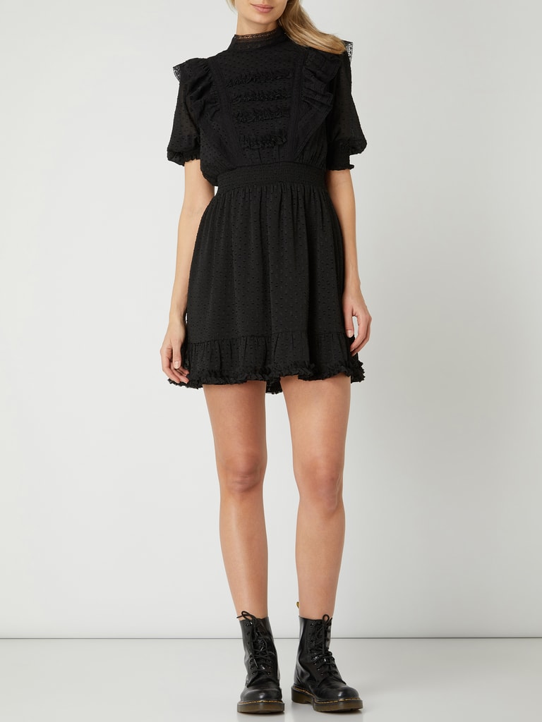 THE KOOPLES Kleid mit Rüschen (schwarz) online kaufen THE KOOPLES Kleid mit Rüschen (schwarz) online kaufen