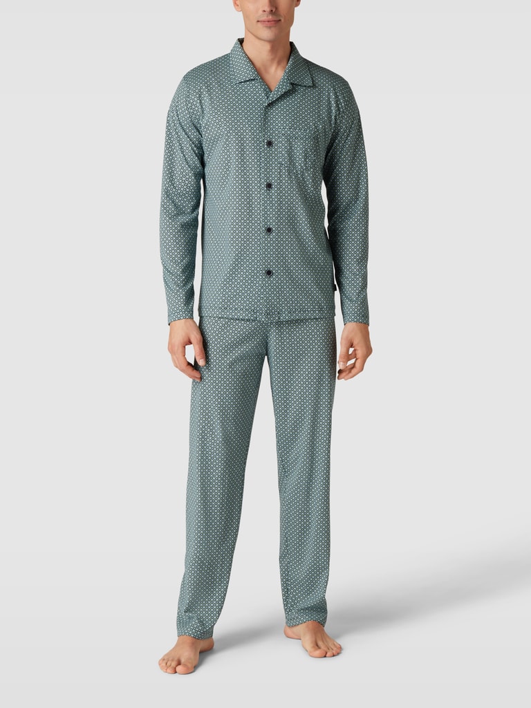Calida Pyjama mit Allover-Muster (dunkelgruen) online kaufen