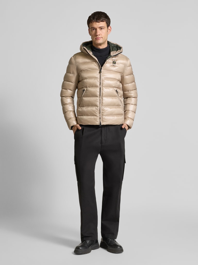 Blauer USA Buffer jacket met Tweewegritssluiting Model 'ADAMS' in zand ...