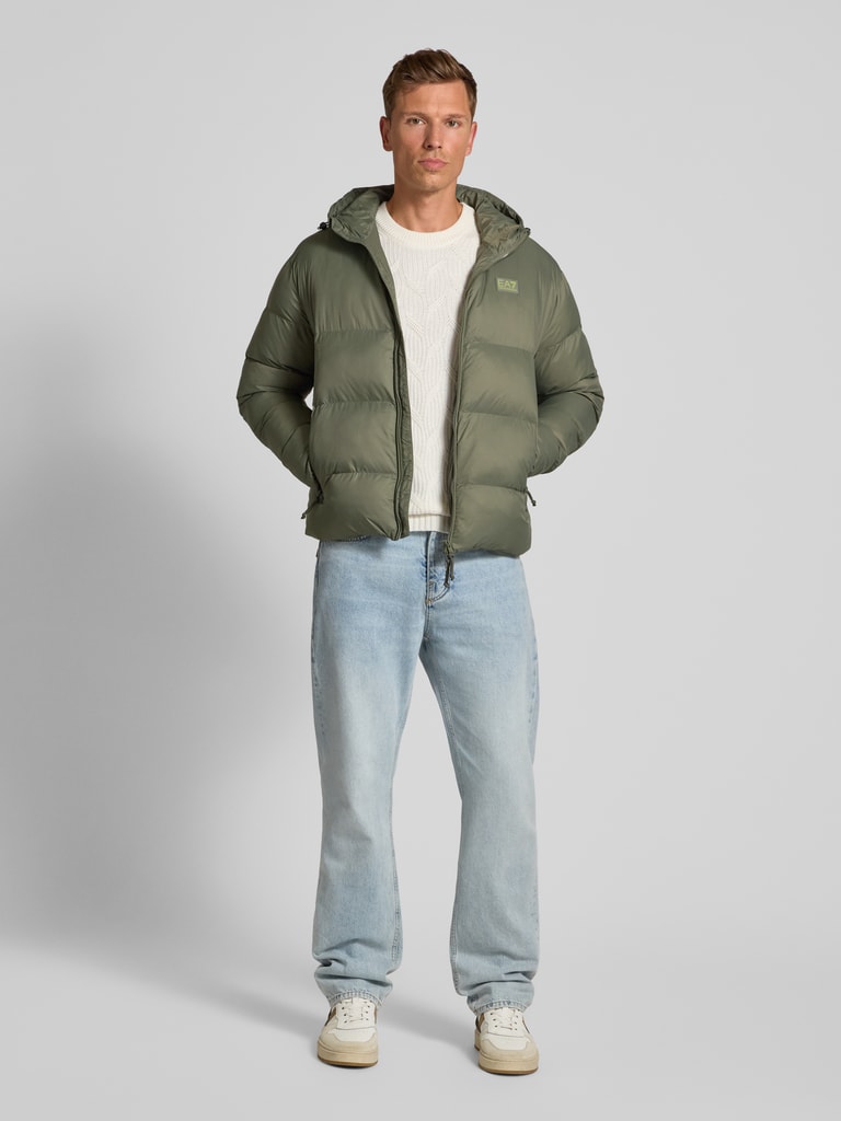 EA7 Emporio Armani Steppjacke mit Label-Patch Modell 'MOUNTAIN' (lind ...