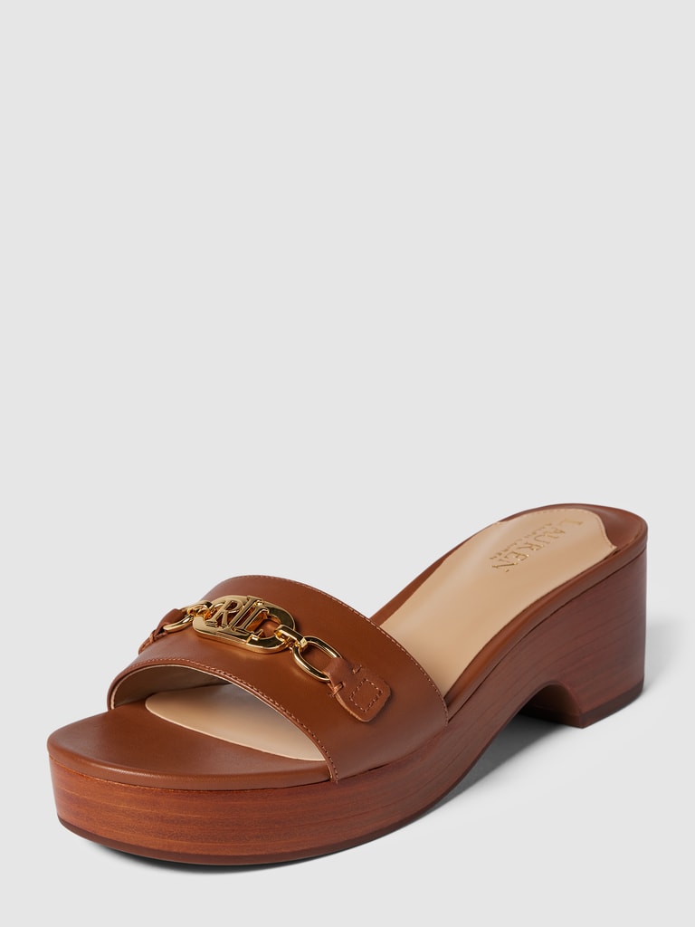 Lauren Ralph Lauren Slippers met labelapplicatie, model 'ROXANNE' in ...