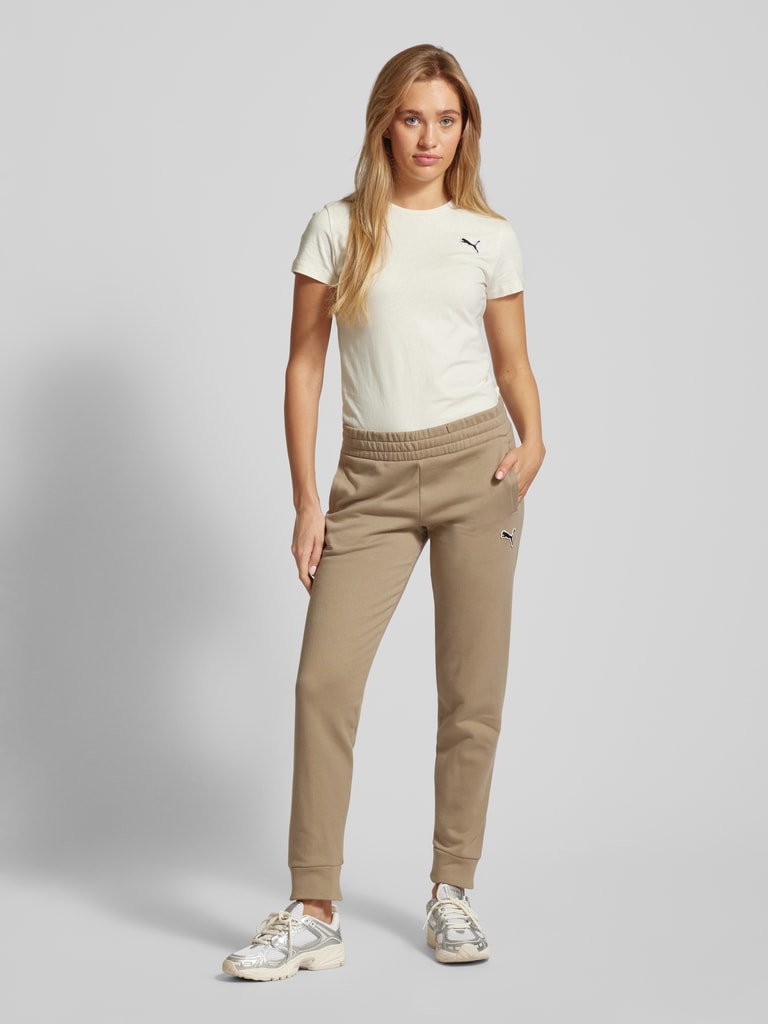 PUMA T-Shirt mit Label-Stitching (offwhite) online kaufen