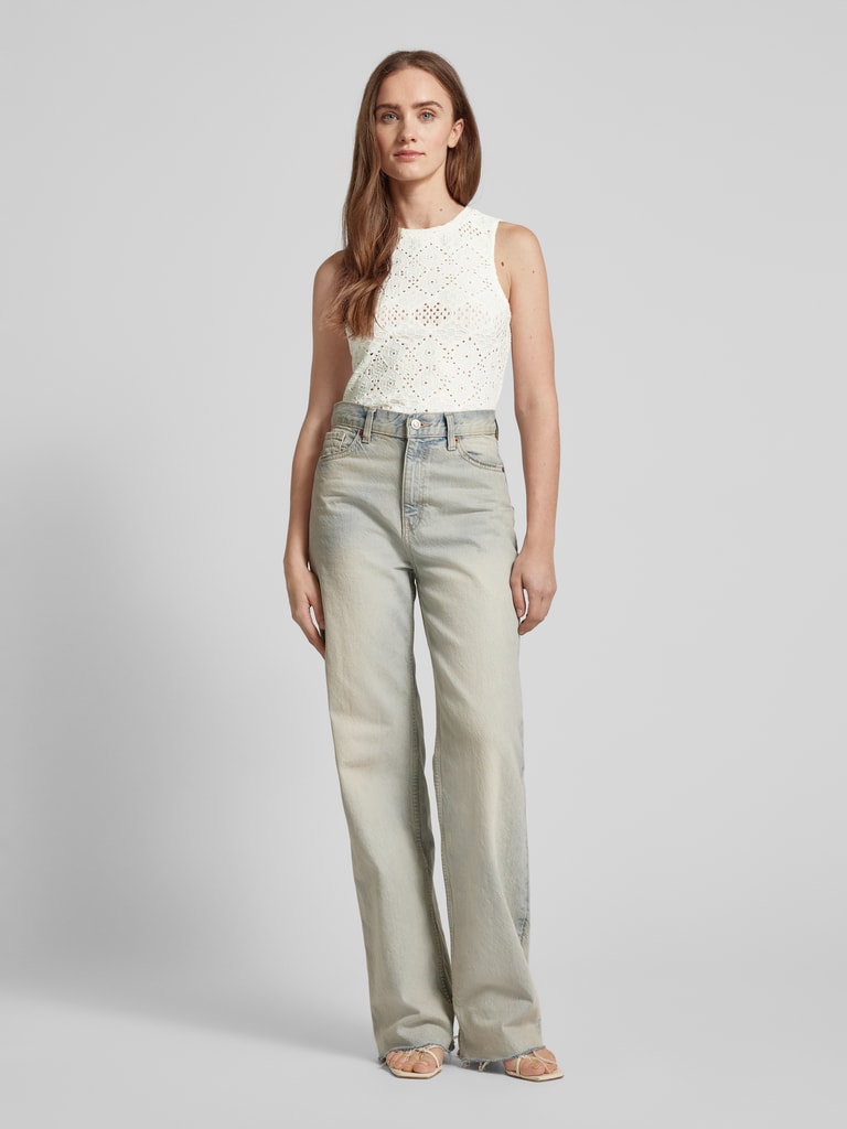 Object Tanktop mit Lochmuster Modell 'FEODORA' (offwhite) online kaufen