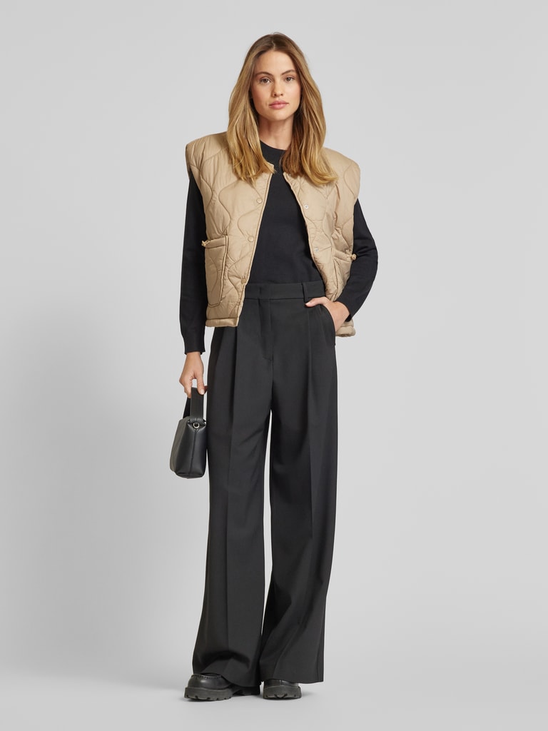 Vila Steppweste mit Druckknopfleiste Modell 'SIBIRIA' (beige) online kaufen