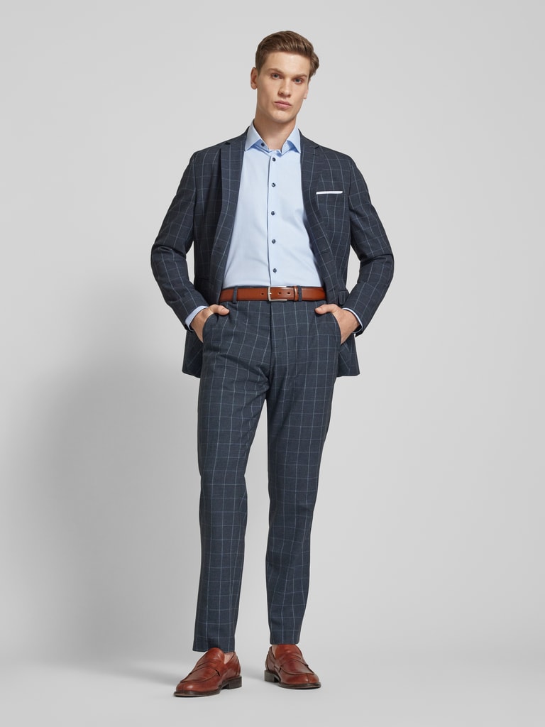 SELECTED HOMME Slim Fit Sakko mit Gitterkaro Modell 'OASIS' (marine ...