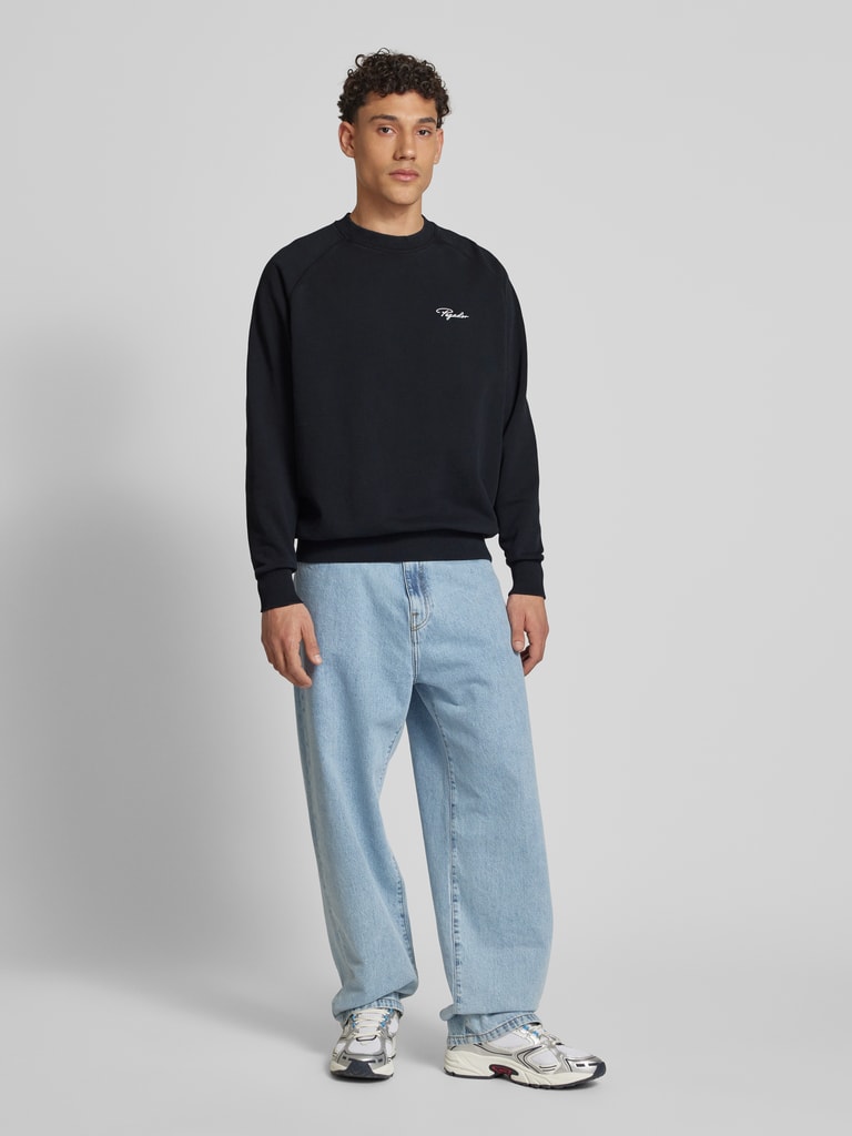 Pegador Sweatshirt mit Label-Stitching (anthrazit) online kaufen