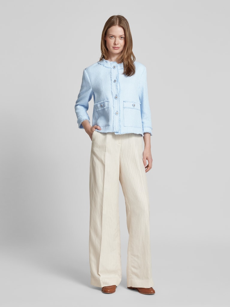 WHITE LABEL Blazer met franjes in bleu online kopen | P&C