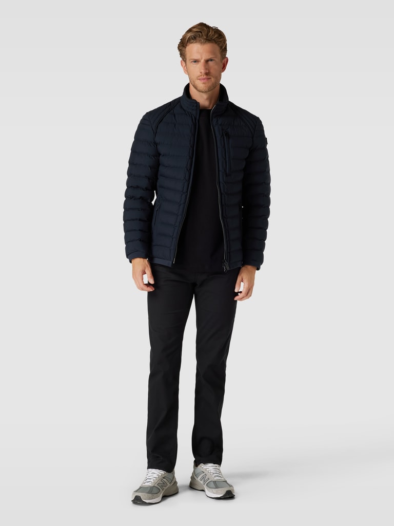 Wellensteyn Gewatteerd jack met opstaande kraag, model 'MOL' in marineblauw online kopen | P&C