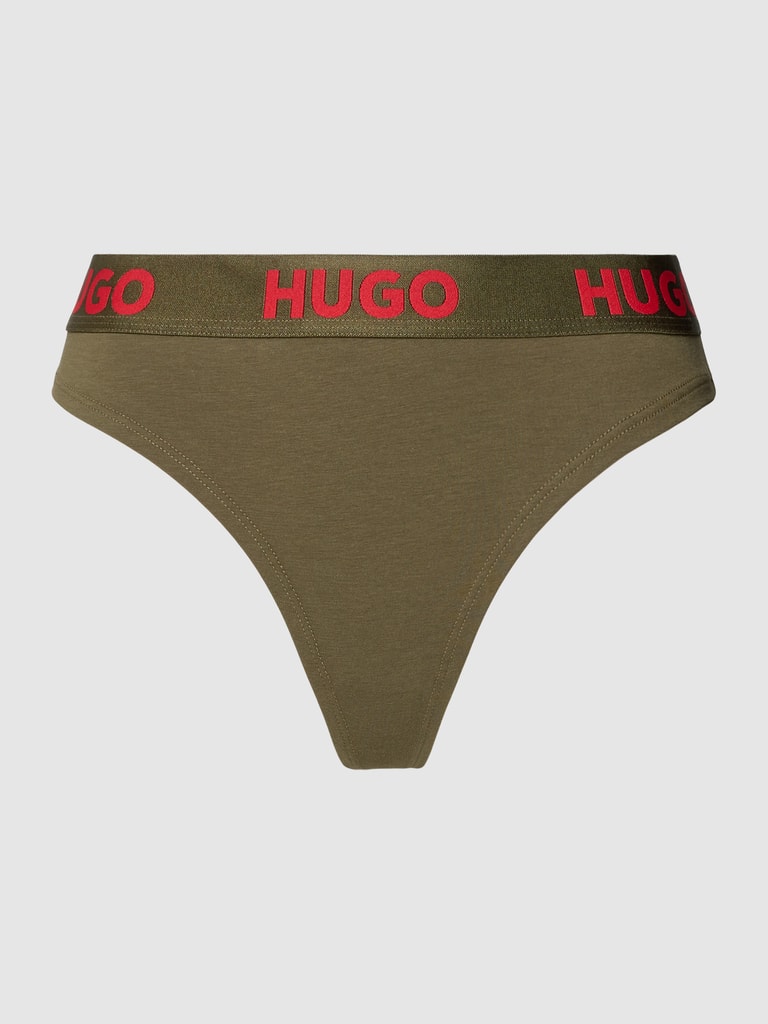 HUGO String met labeldetails, model 'SPORTY' in kaki online kopen | P&C