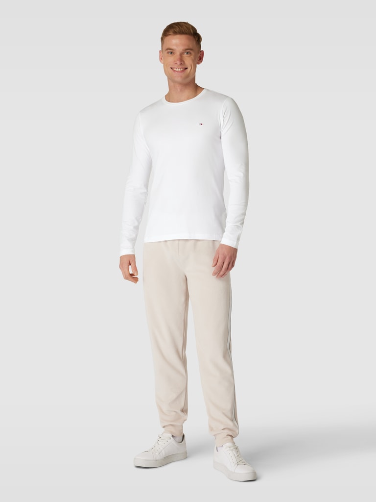 Tommy Hilfiger Slim Fit Longsleeve mit Label-Stitching (weiss) online ...