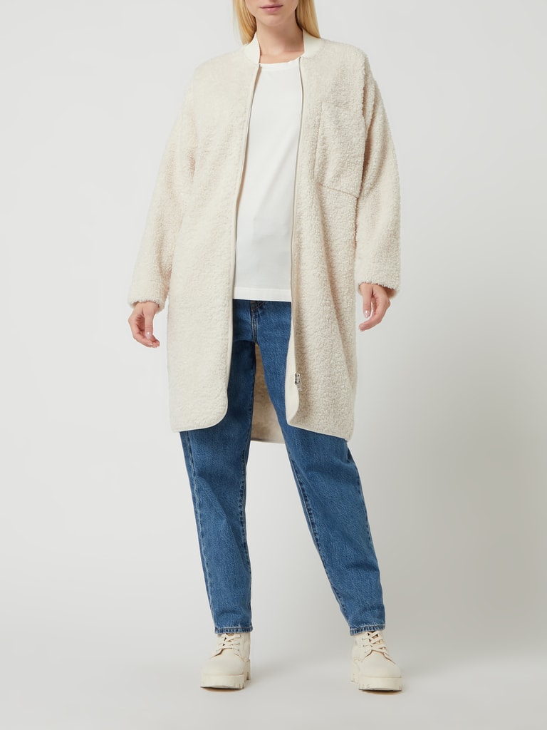 Pluto Mantel aus Teddyfell Modell 'Quiche' (offwhite) online kaufen