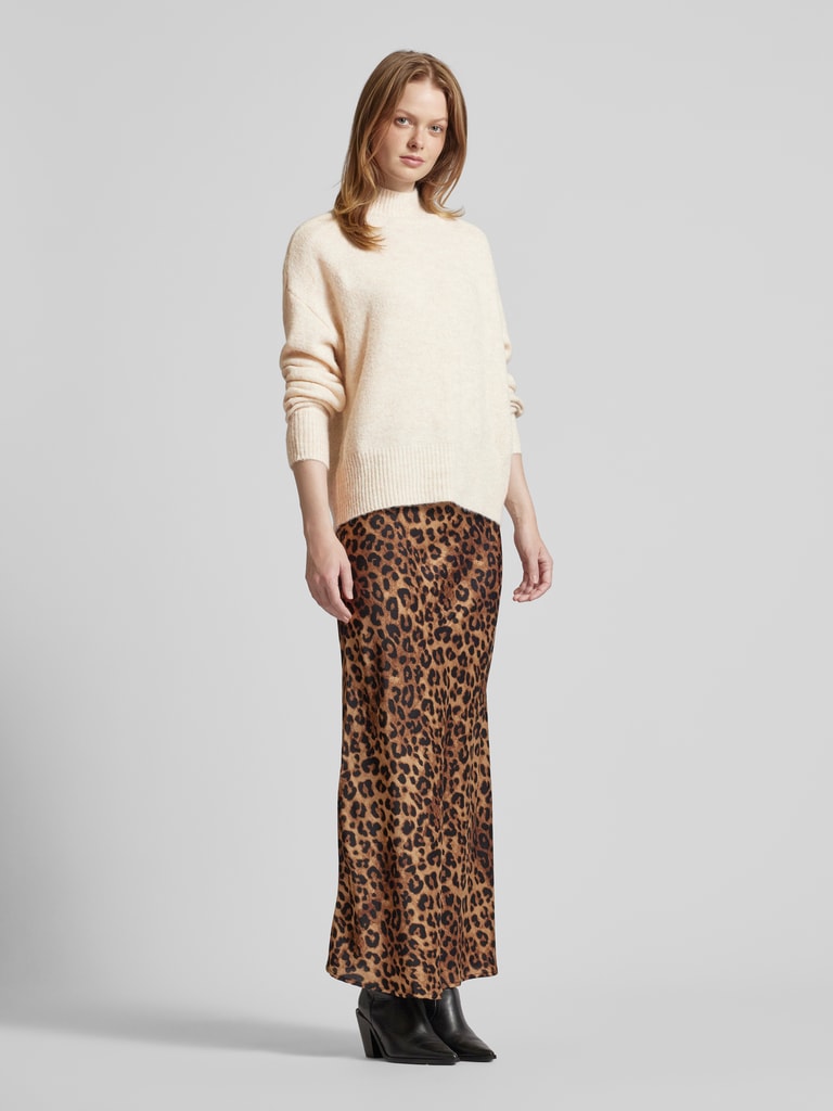 YAS Strickpullover mit Stehkragen Modell 'ANNE' (beige) online kaufen