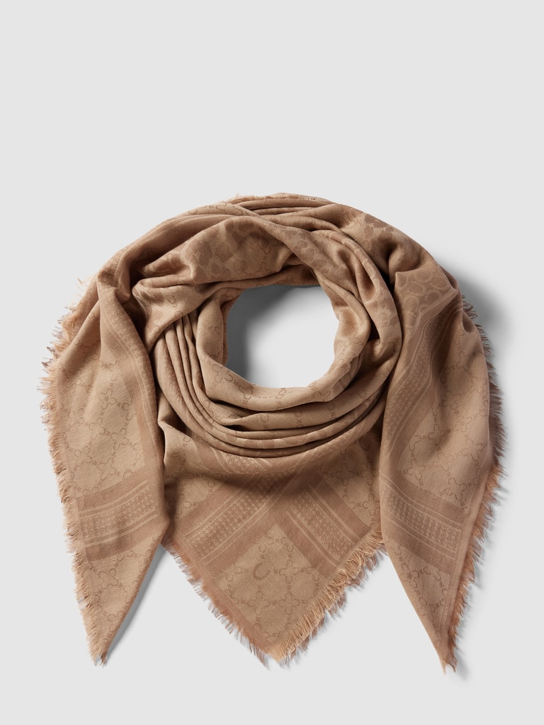 Codello Schal mit Allover-Muster Modell 'Stola' (camel) online kaufen