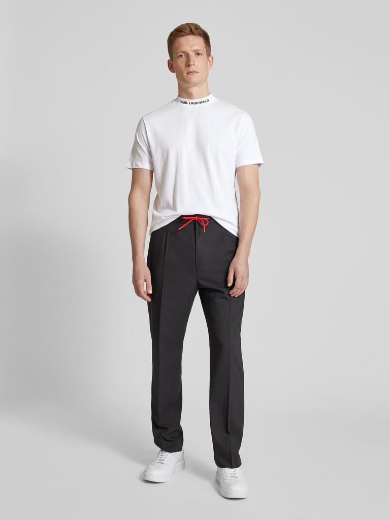 Karl Lagerfeld T-Shirt mit Label-Print (weiss) online kaufen