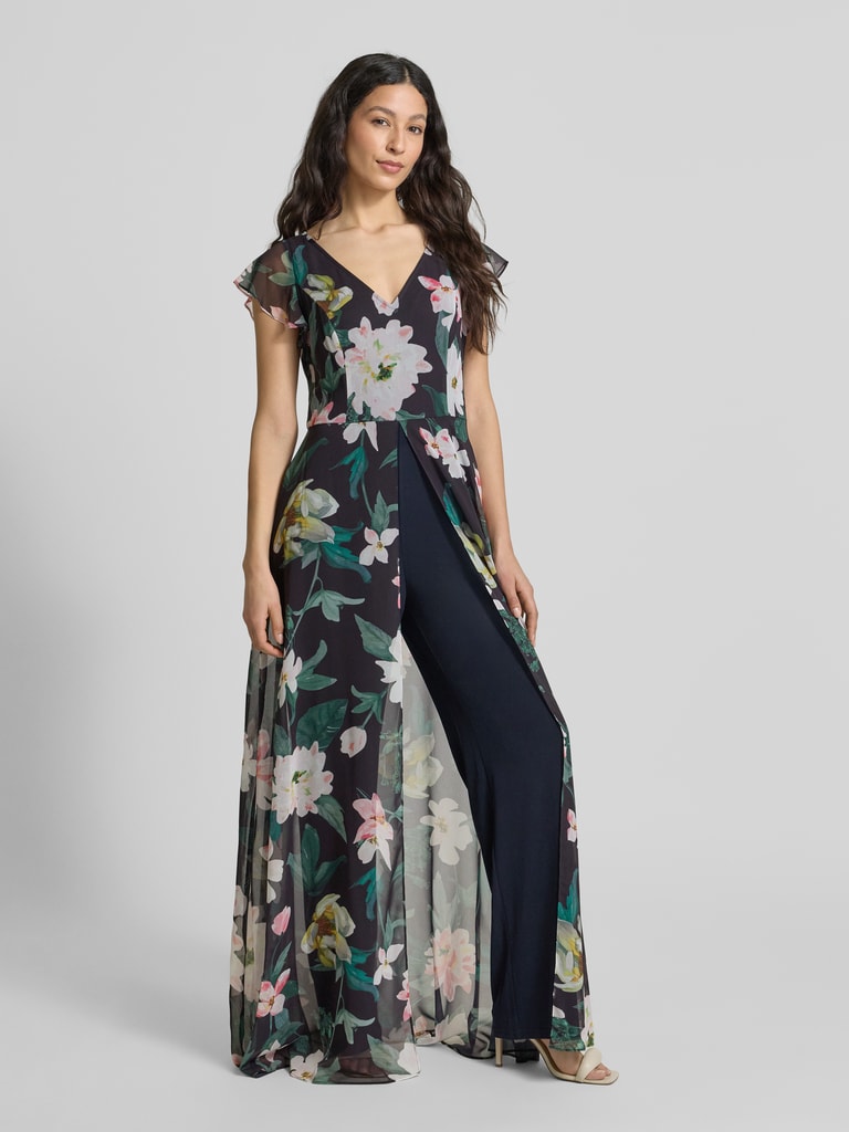 Vera Mont Jumpsuit in Layering-Optik (dunkelblau) online kaufen