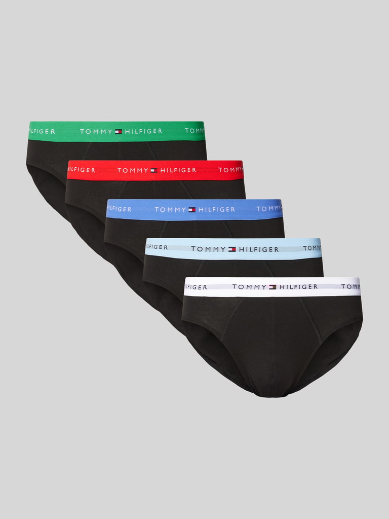 Tommy Hilfiger Slip mit elastischem Label-Bund im 5er-Pack (black ...