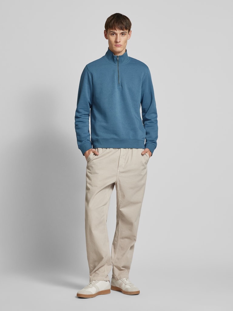 Jack & Jones Sweatshirt mit Troyer-Kragen Modell 'BRADLEY' (ocean ...