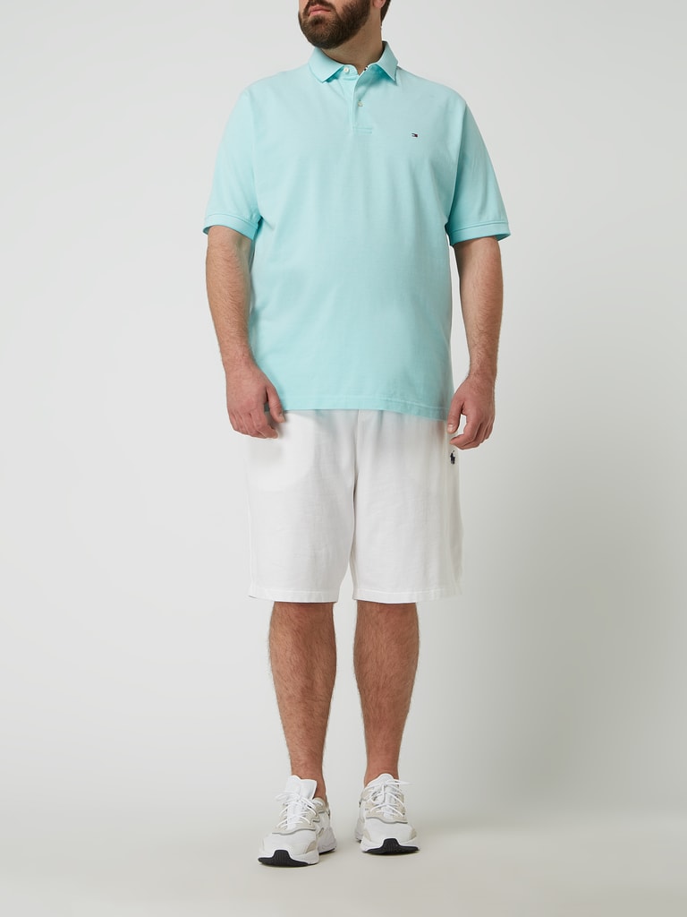 Tommy Hilfiger Big And Tall Plus Size Poloshirt Mit Stretch Anteil Aqua