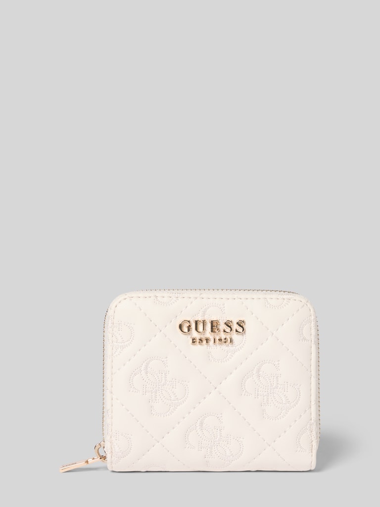 Guess Portemonnee met labeldetail, model 'ADELASIA' in ecru online ...