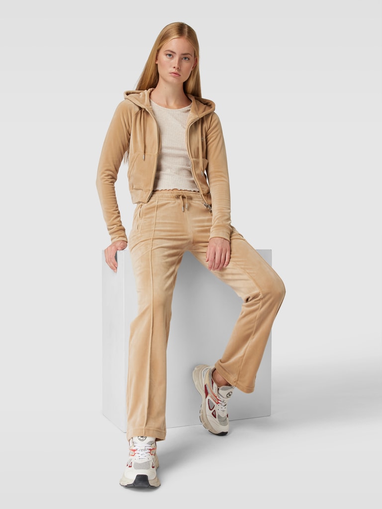Juicy Couture Sweatpants met strass-steentjes, model 'TINA' in beige ...