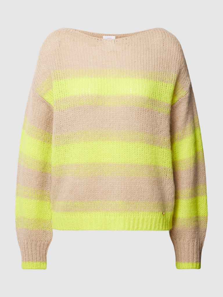 Cinque Strickpullover mit Streifenmuster Modell 'RINGI' (hellgrün) online kaufen