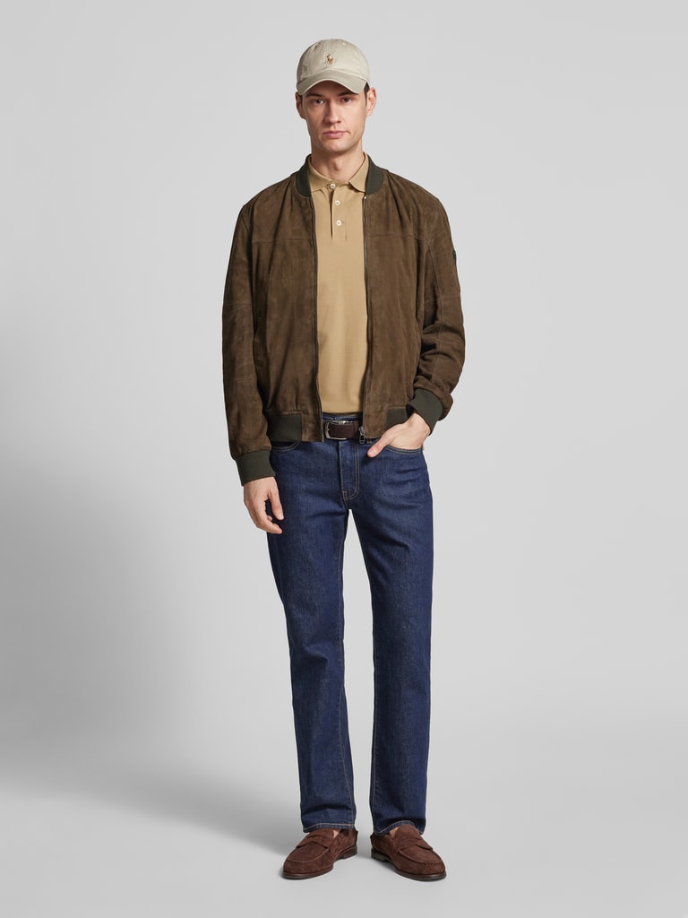 Polo Ralph Lauren Poloshirt mit Label-Stitching (camel) online kaufen