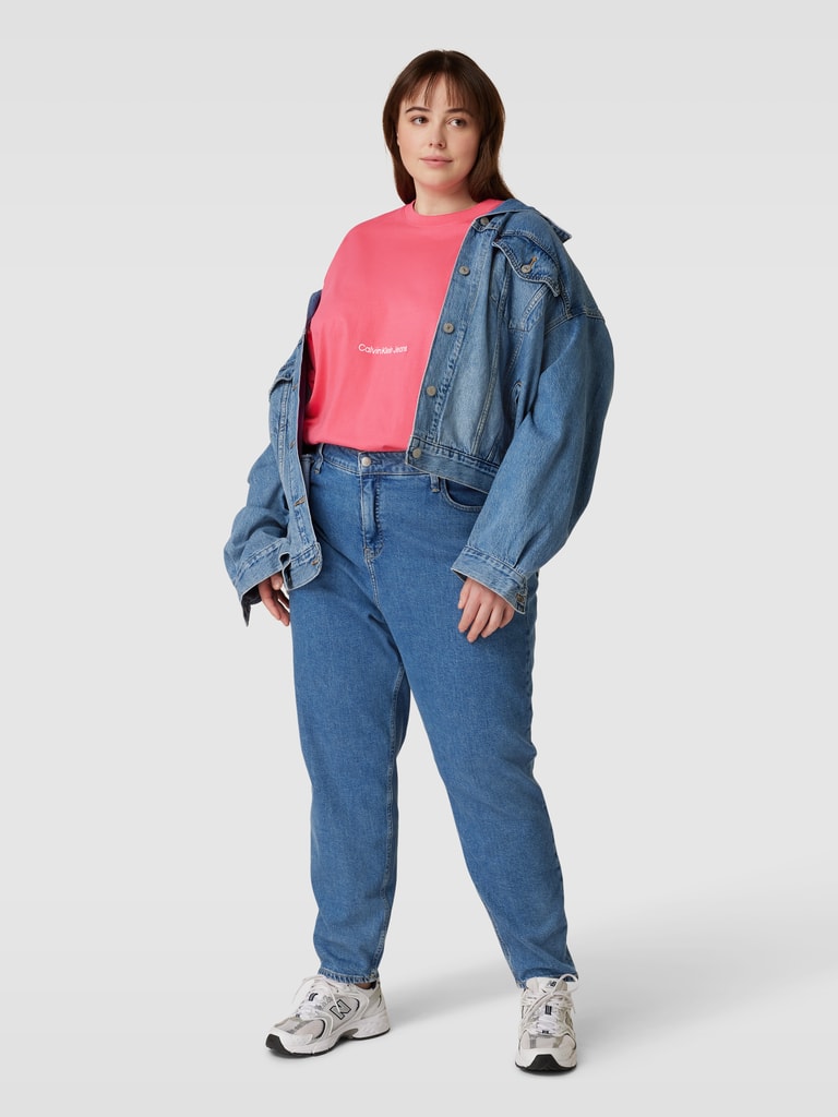 CK Jeans Plus PLUS SIZE T-Shirt mit Label-Stitching Modell ...