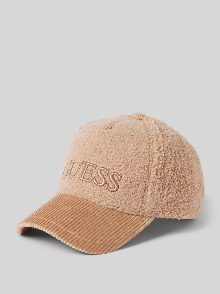 GUESS Basecap mit Teddyfell (mittelbraun) online kaufen