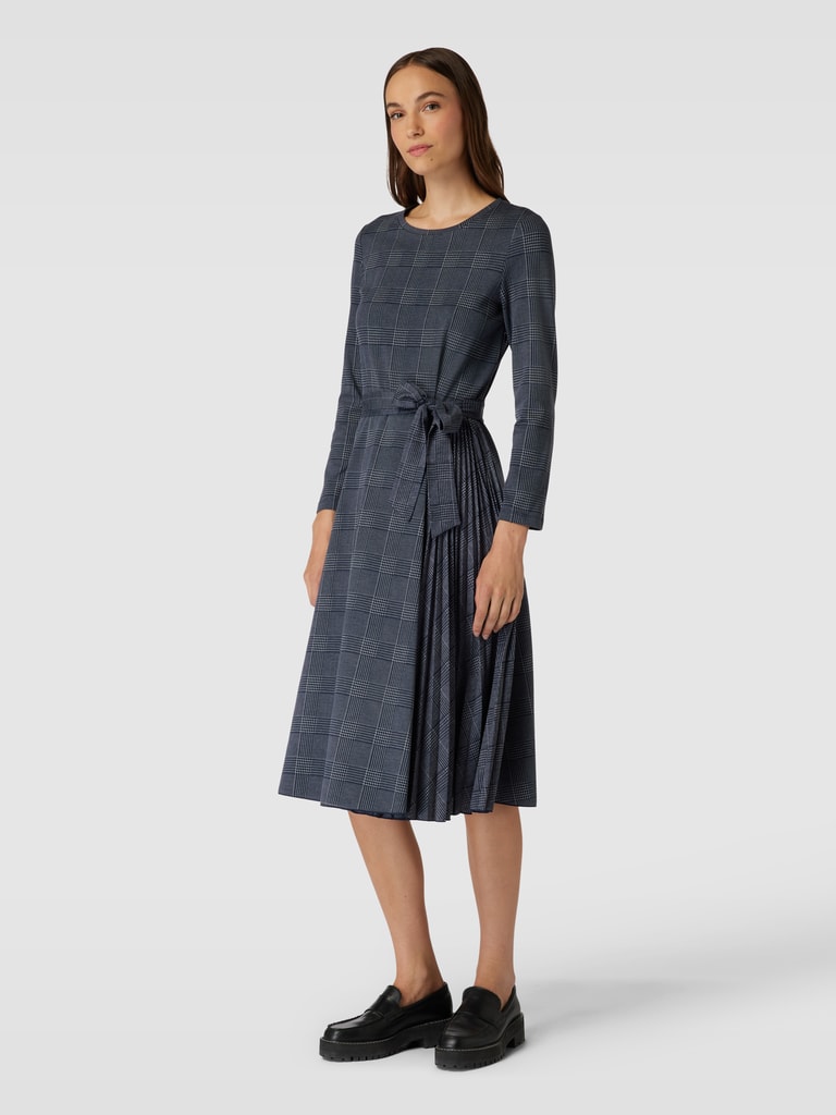 Weekend Max Mara Midikleid mit Karomuster Modell 'CURVATO' (blau ...