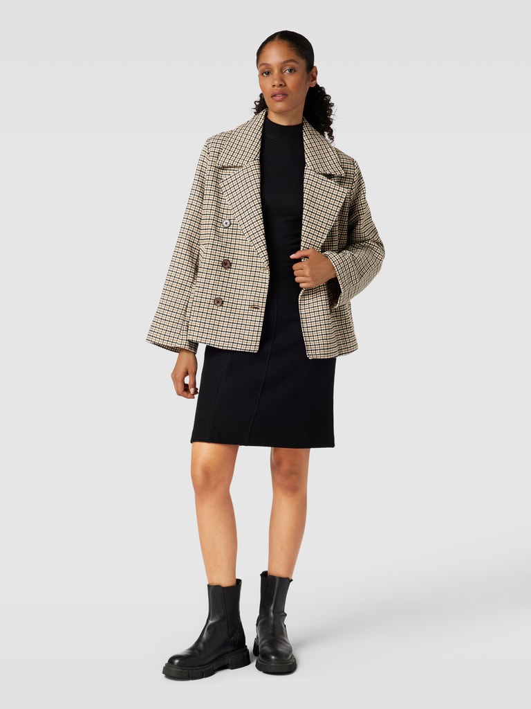 Kup online Object Kurtka caban ze wzorem w kratę glencheck model ‘KEILY ...