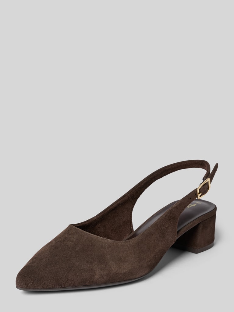 Tamaris Slingbacks aus echtem Veloursleder (dunkelbraun) online kaufen