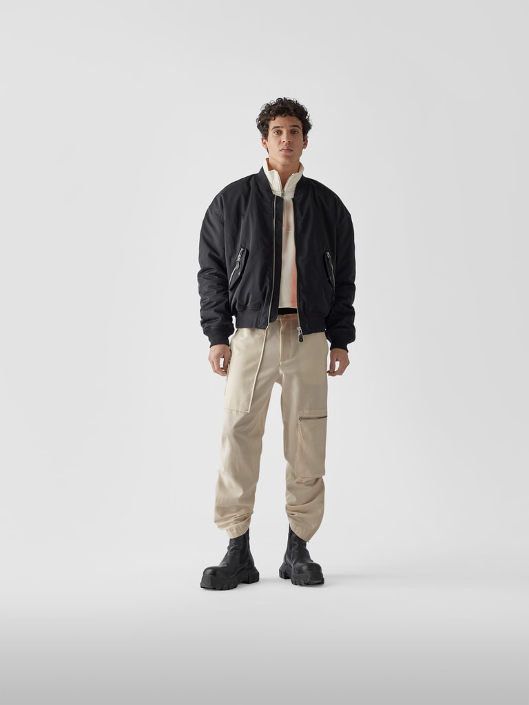 Helmut Lang Stoffhose mit Reißverschlusstaschen (offwhite) online kaufen