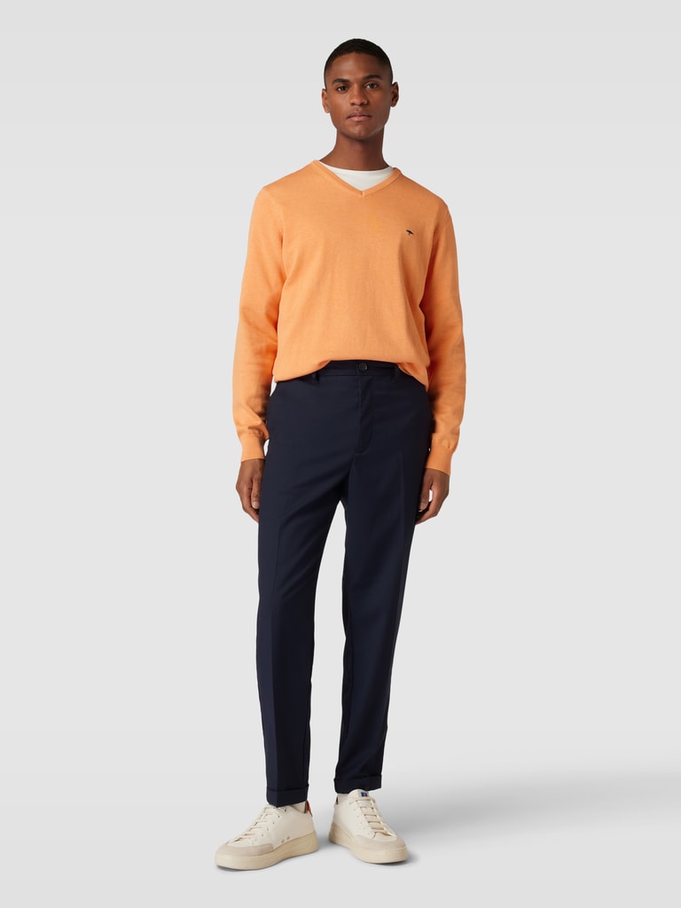 Fynch-Hatton Pullover mit V-Ausschnitt (apricot melange) online kaufen