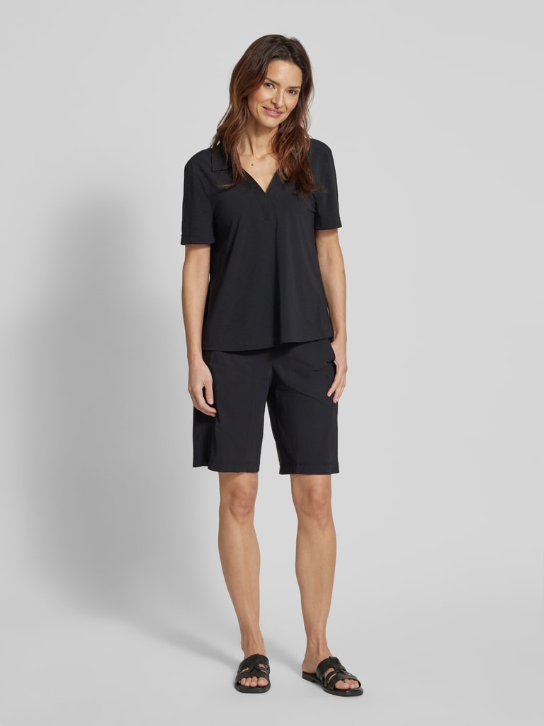 Raffaello Rossi T-Shirt mit Umlegekragen Modell 'PHINA' (black) online ...