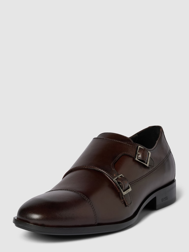 BOSS Schuh aus Leder mit Monk Straps Modell 'Colby' (dunkelbraun ...