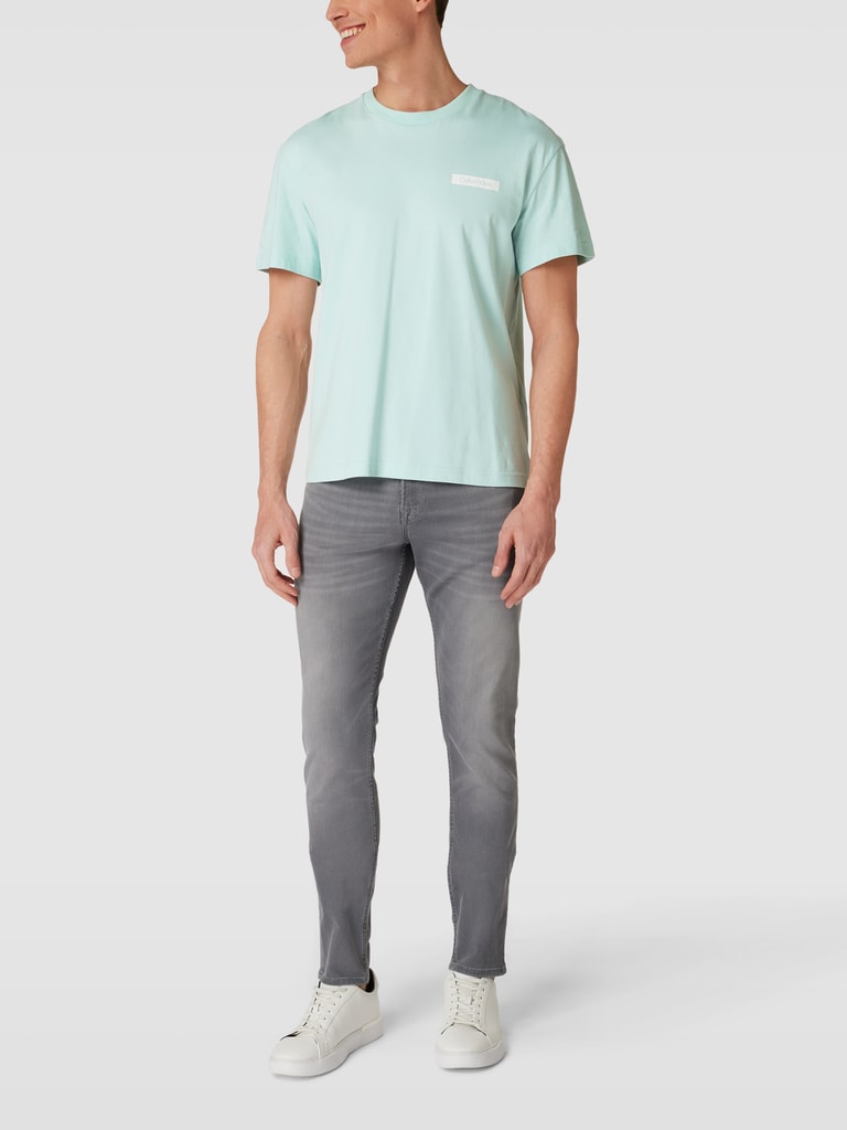 CK Calvin Klein T-Shirt mit rückseitigem Label-Print (eisblau) online ...
