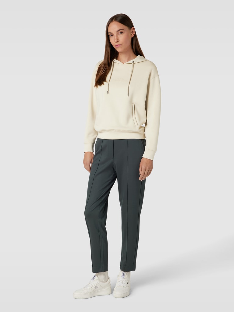 MSCH Copenhagen Hoodie mit Label-Print und Känguru-Tasche (sand) online ...