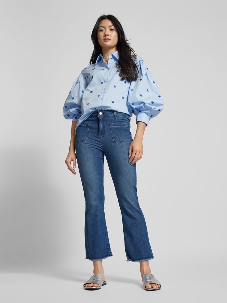 Brax Bootcut Jeans mit Fransen Modell 'Style. Anna' (dunkelblau) online ...