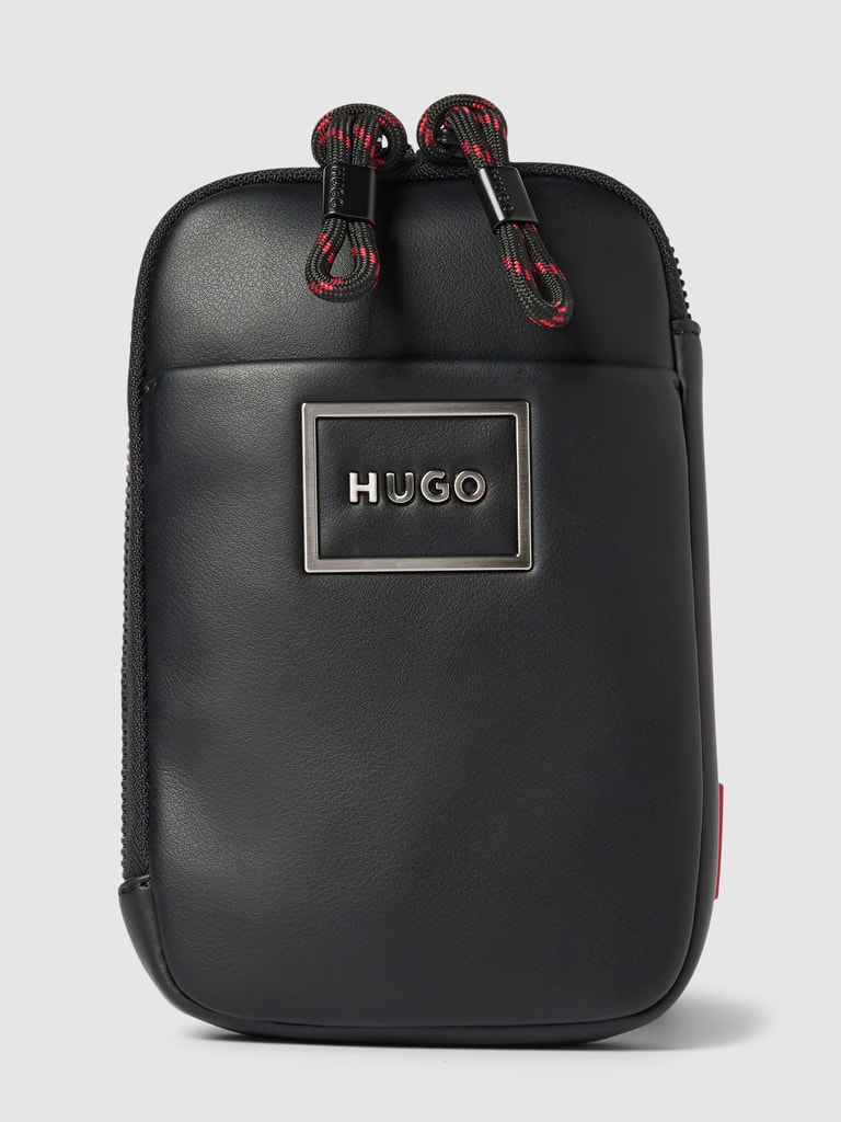 Kup online HUGO Torba na ramię z detalami z logo model ‘Owen’ (czarny)