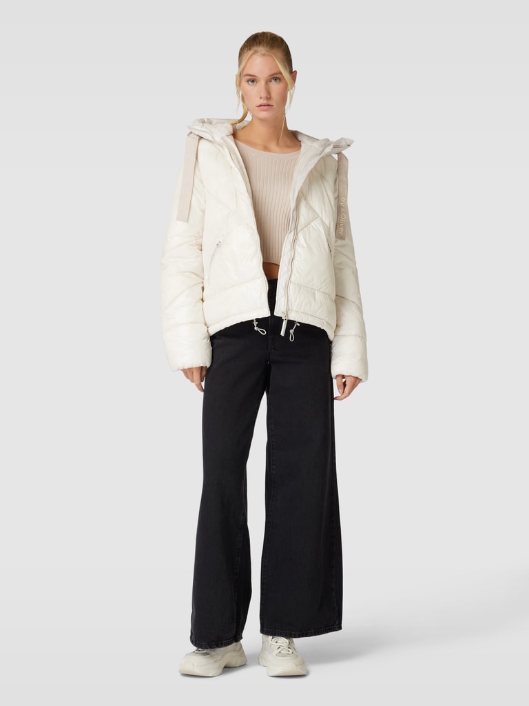 QS Steppjacke mit Reißverschlusstaschen (offwhite) online kaufen