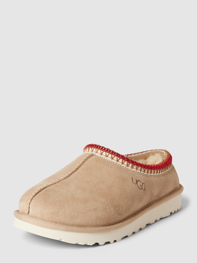 UGG Hausschuhe aus Leder mit Label-Detail Modell 'TASMAN' (sand) online kaufen