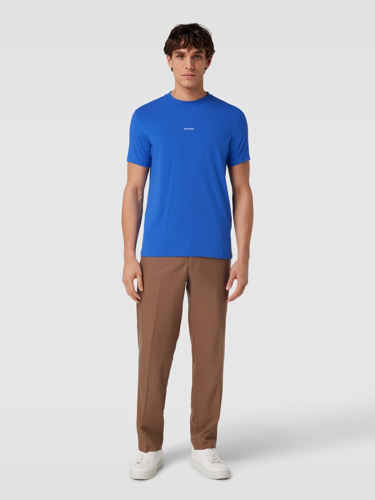 Karl Lagerfeld T-Shirt mit Label-Print (royal) online kaufen