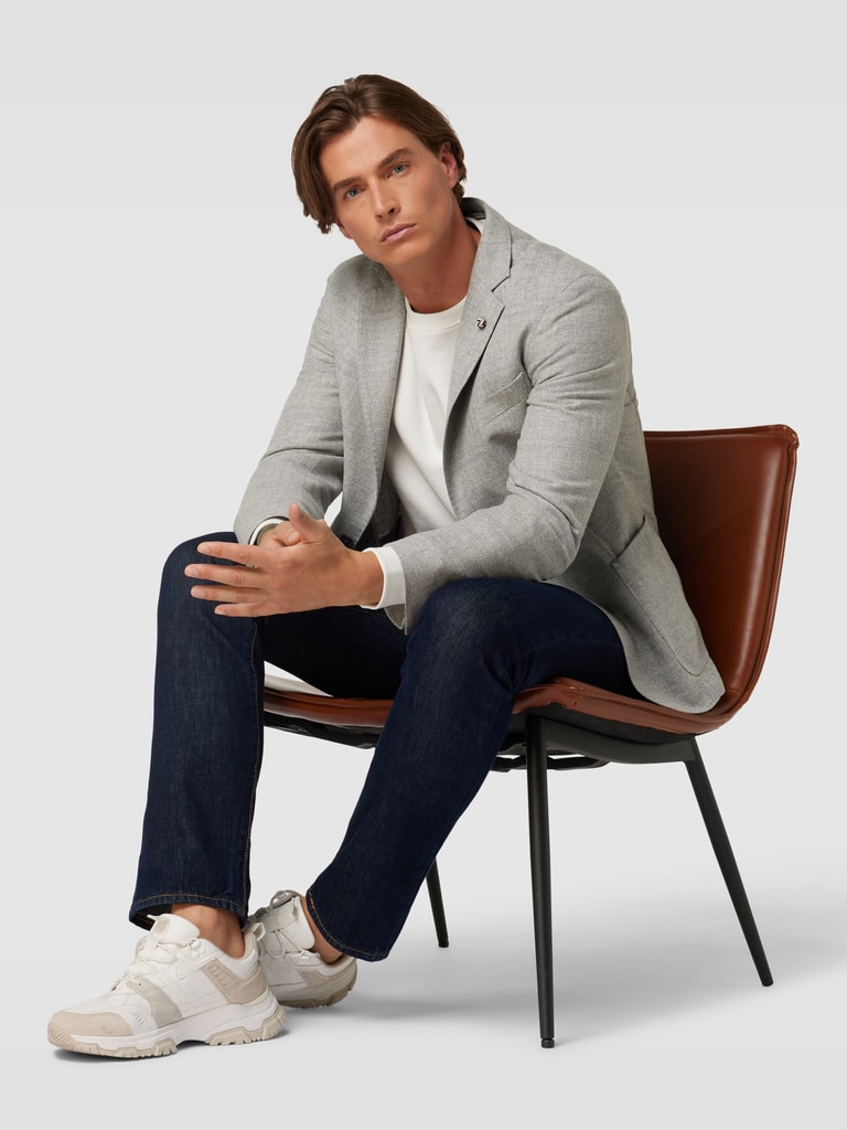 BOSS 2-Knopf-Sakko mit Reverskragen Modell 'Hanry' (hellgrau) online kaufen