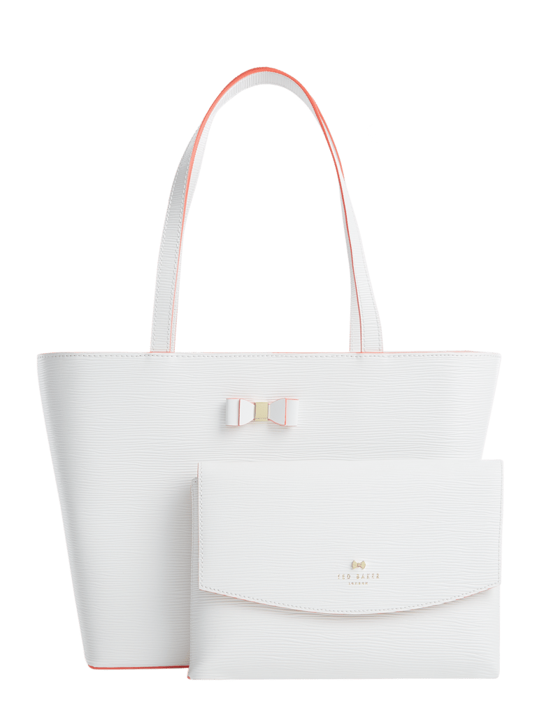 Ted Baker Shopper van leer met uitneembare clutch, model 'Deannah' in ...
