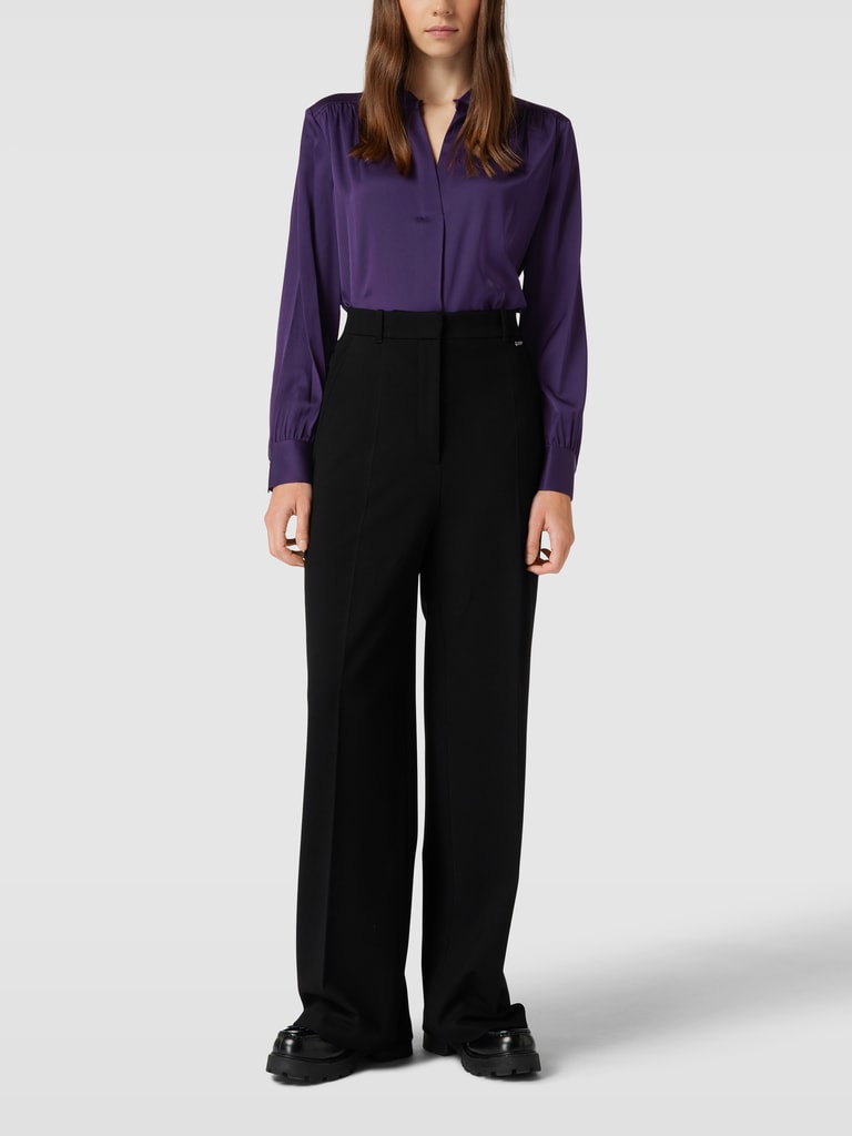 BOSS Bluse mit V-Ausschnitt Modell 'Banora' (pflaume) online kaufen