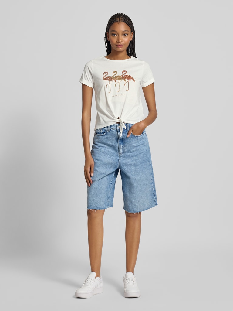 Only Regular Fit T-Shirt aus reiner Baumwolle Modell 'DORA' (weiss ...