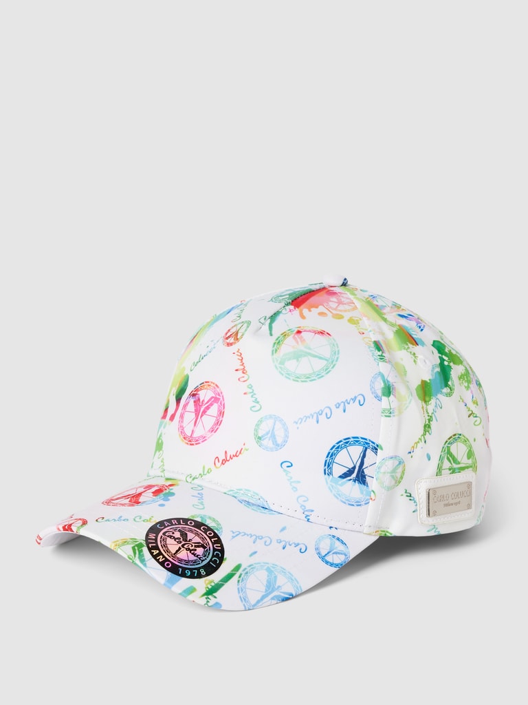 CARLO COLUCCI Basecap mit Label- und Motiv-Print (weiss) online kaufen