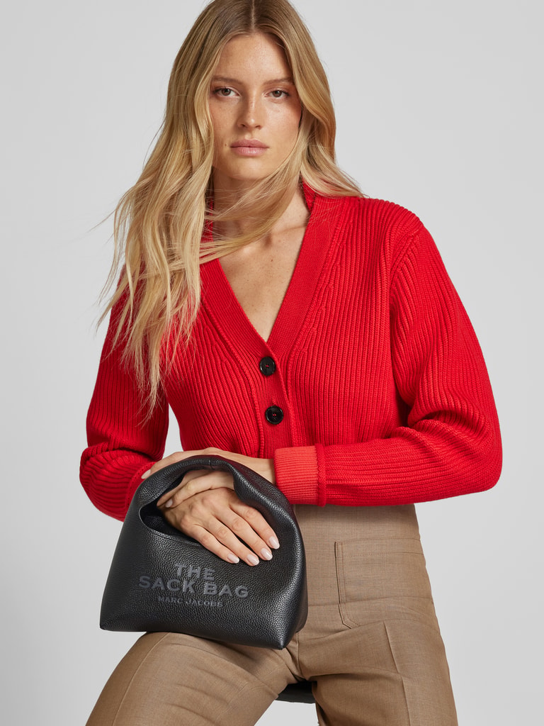 Marc Jacobs Henkeltasche mit Label-Detail (black) online kaufen