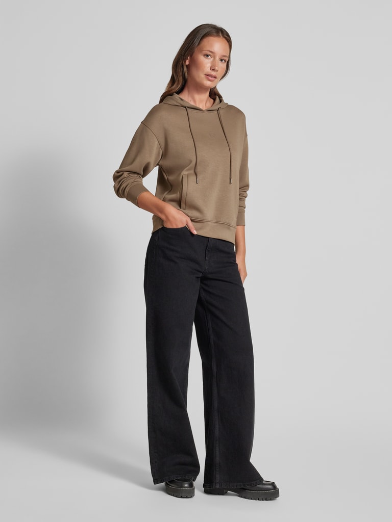 MSCH Copenhagen Hoodie mit Label-Detail Modell 'Ima' (taupe) online kaufen